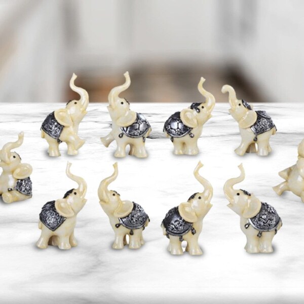 Ivory Elephant Figurine - Etsy