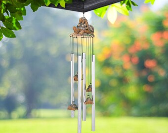 23 Long Black Bear Round Top Wind Chime - Etsy