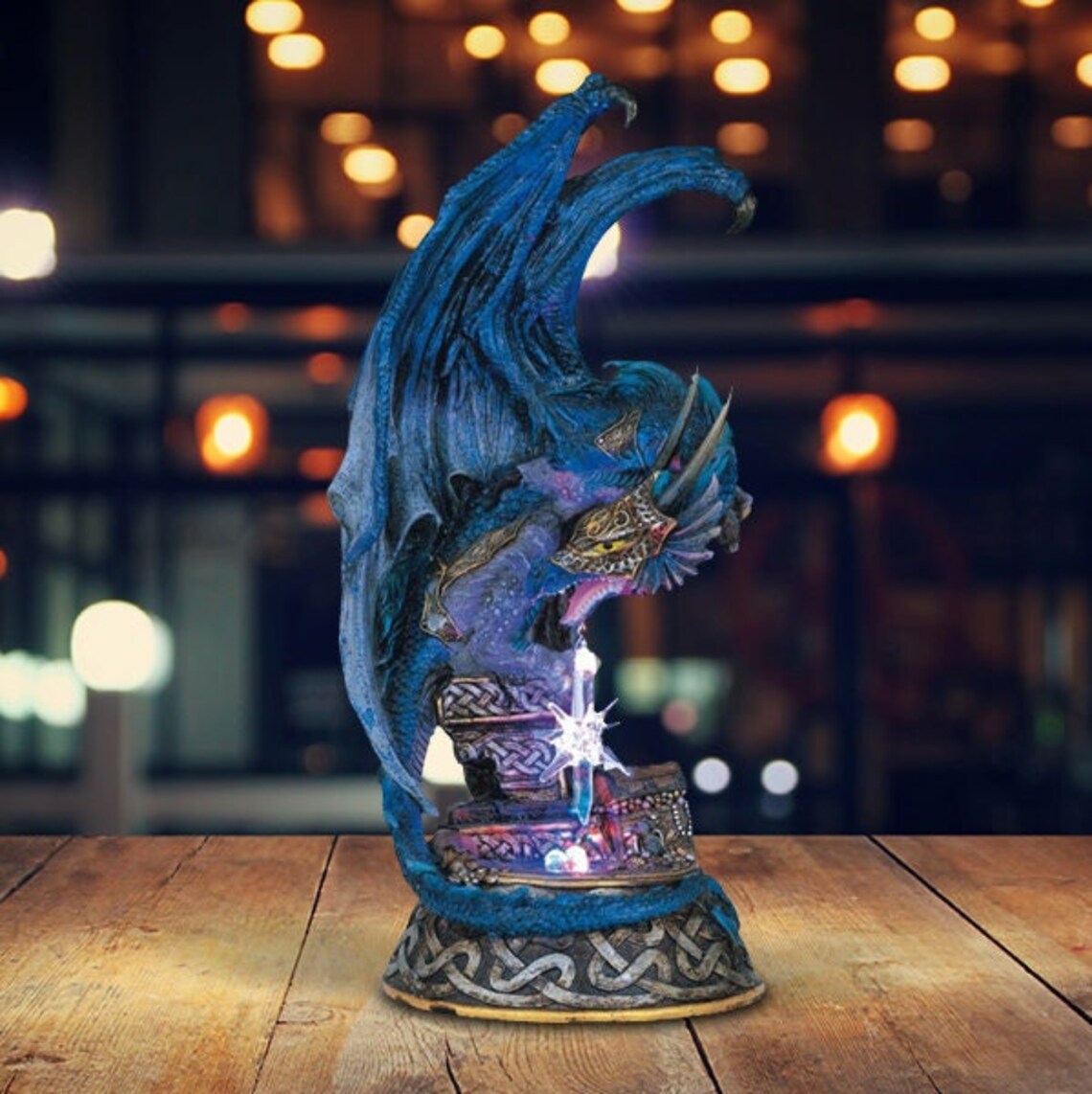 LED Dragon Nigh Light Statue Fantasy Decoration Figurine - Etsy