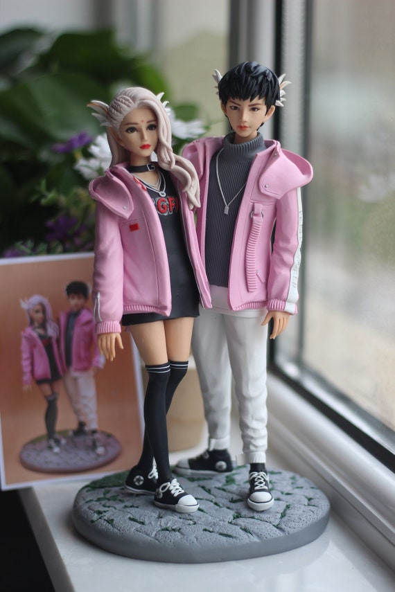 Custom Couple Figure Comic Couple Engagement Gifts - Etsy