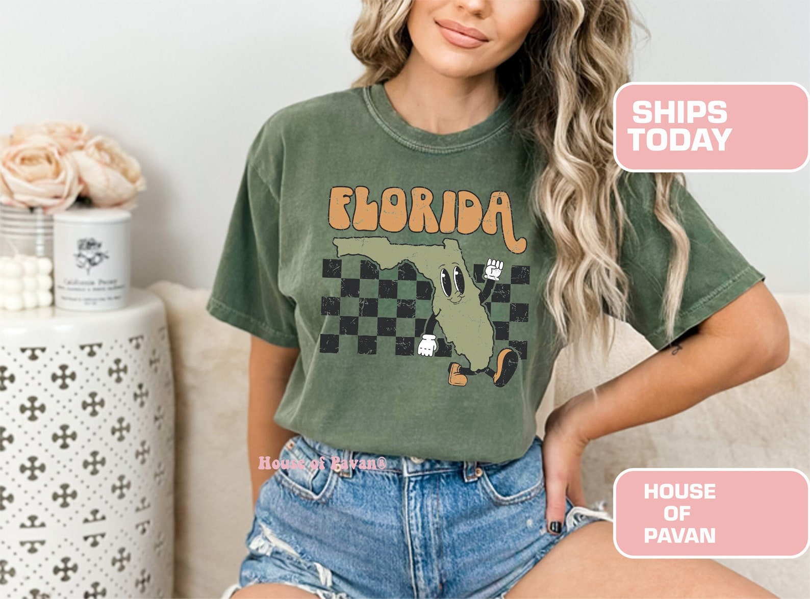 Vintage Retro Florida Shirt, Vintage Inspired T-shirts, Florida Graphic ...