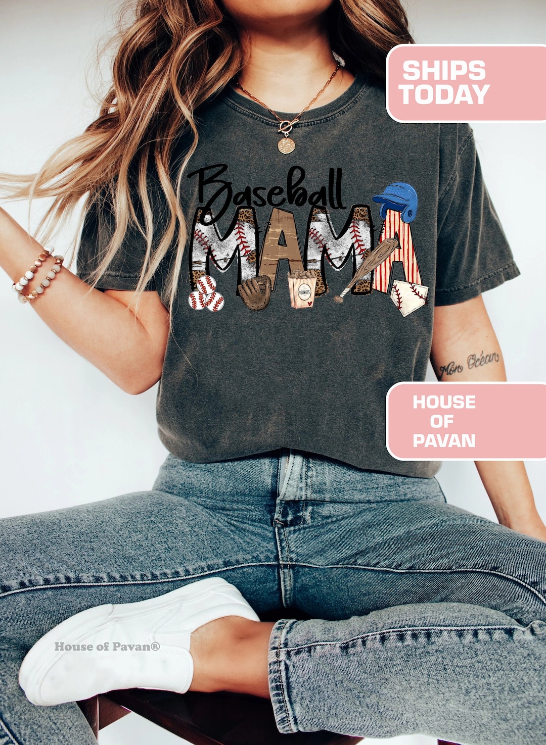 Baseball Mama Tee, Baseball Mom Shirt, Sports Mom Graphic Tee, Game Day ...