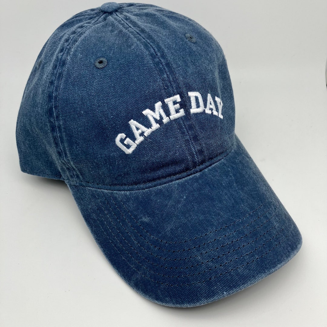 Game Day Pigment Dyed Baseball Hat, Football Hat, Mom Hat, Game Day Hat ...