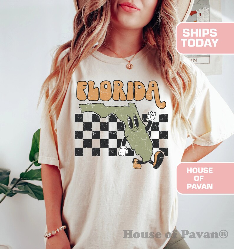 Vintage Retro Florida Shirt, Vintage Inspired T-shirts, Florida Graphic ...
