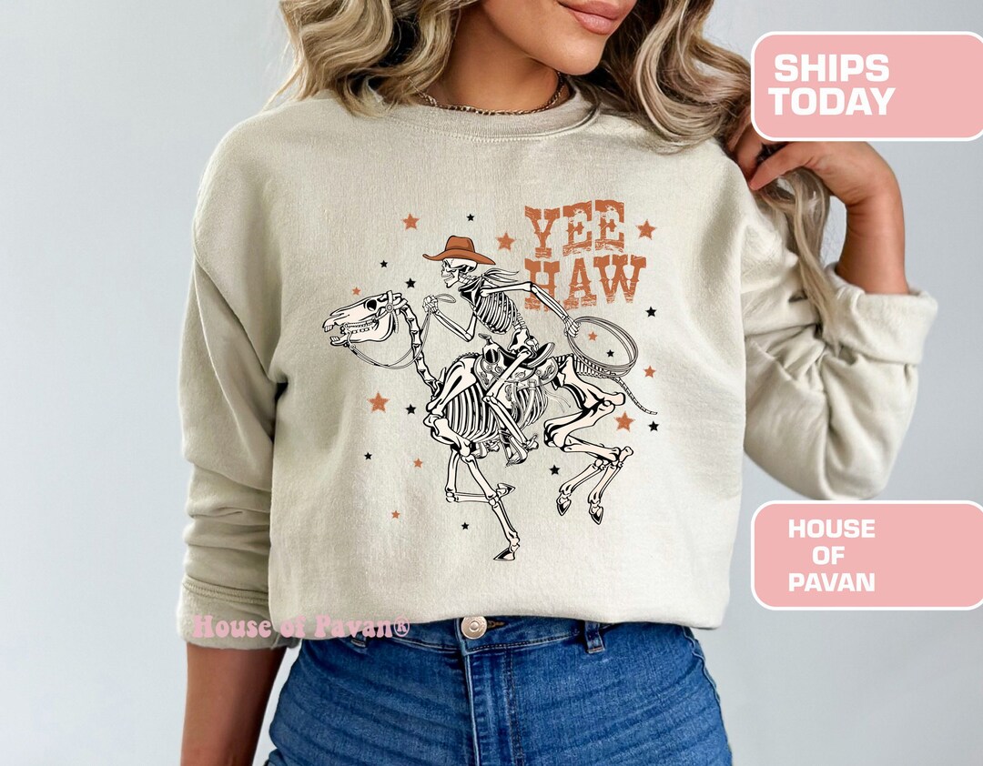 Yeehaw Cowboy, Western Rodeo Shirt, Cowboy Retro Tee Sweatshirt ...