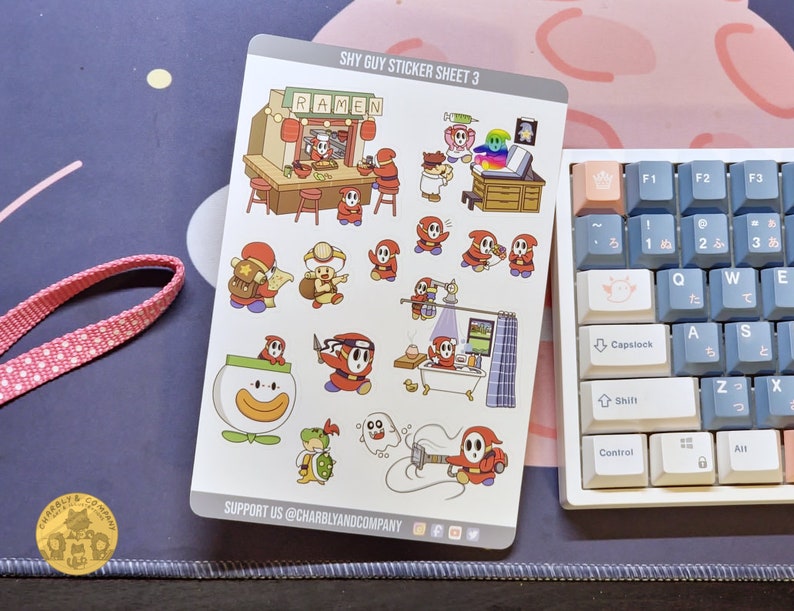 Shy Guy | Sticker Sheet 3 - Etsy