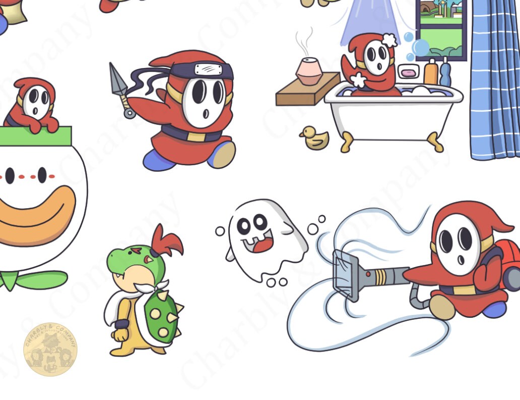 Shy Guy | Sticker Sheet 3 - Etsy