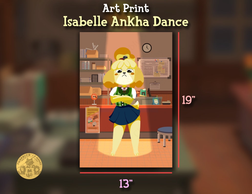 Danza Isabelle Ankha / Lámina artística - Etsy México