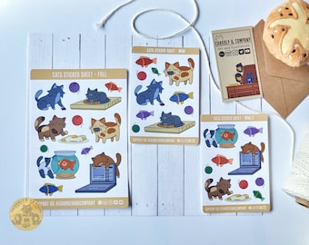 ASCII Cats Sticker Sheet - Etsy