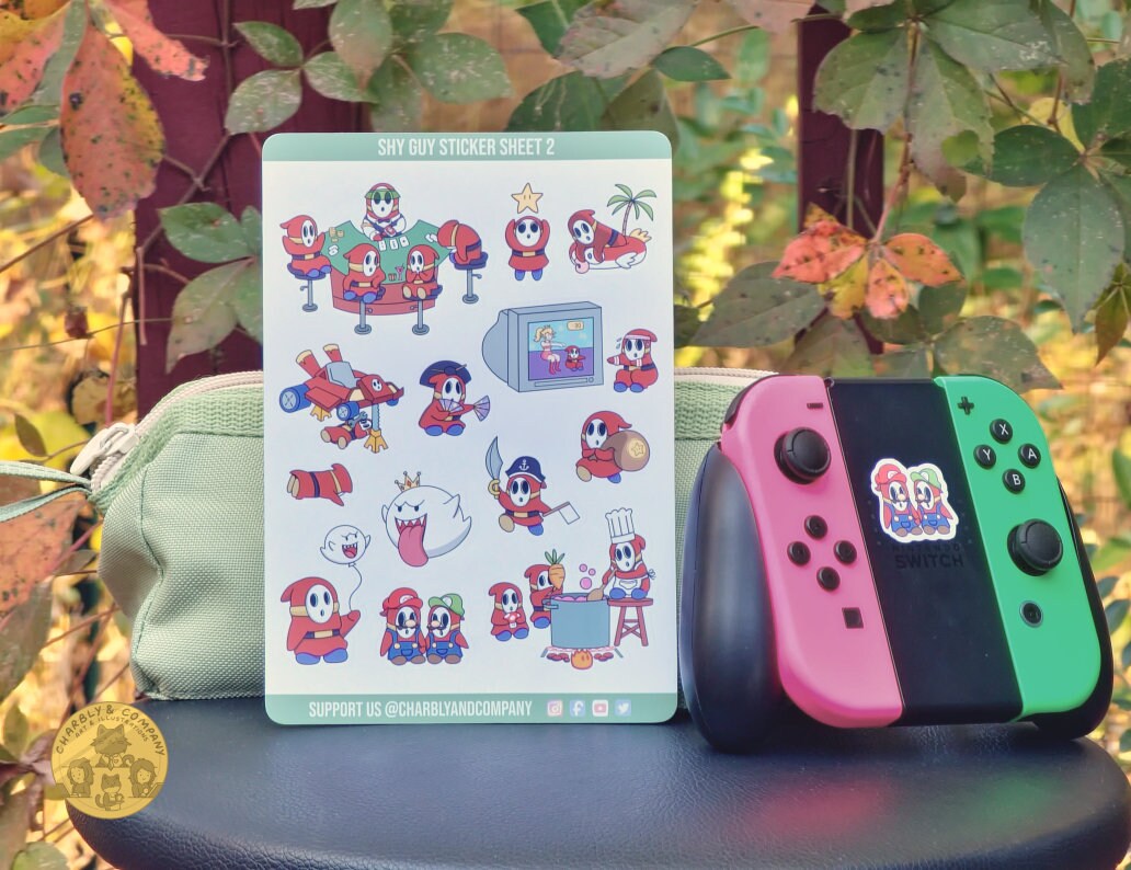 Shy Guy | Sticker Sheet 2 - Etsy