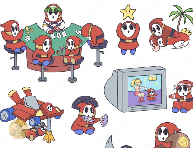 Shy Guy | Sticker Sheet 2 - Etsy