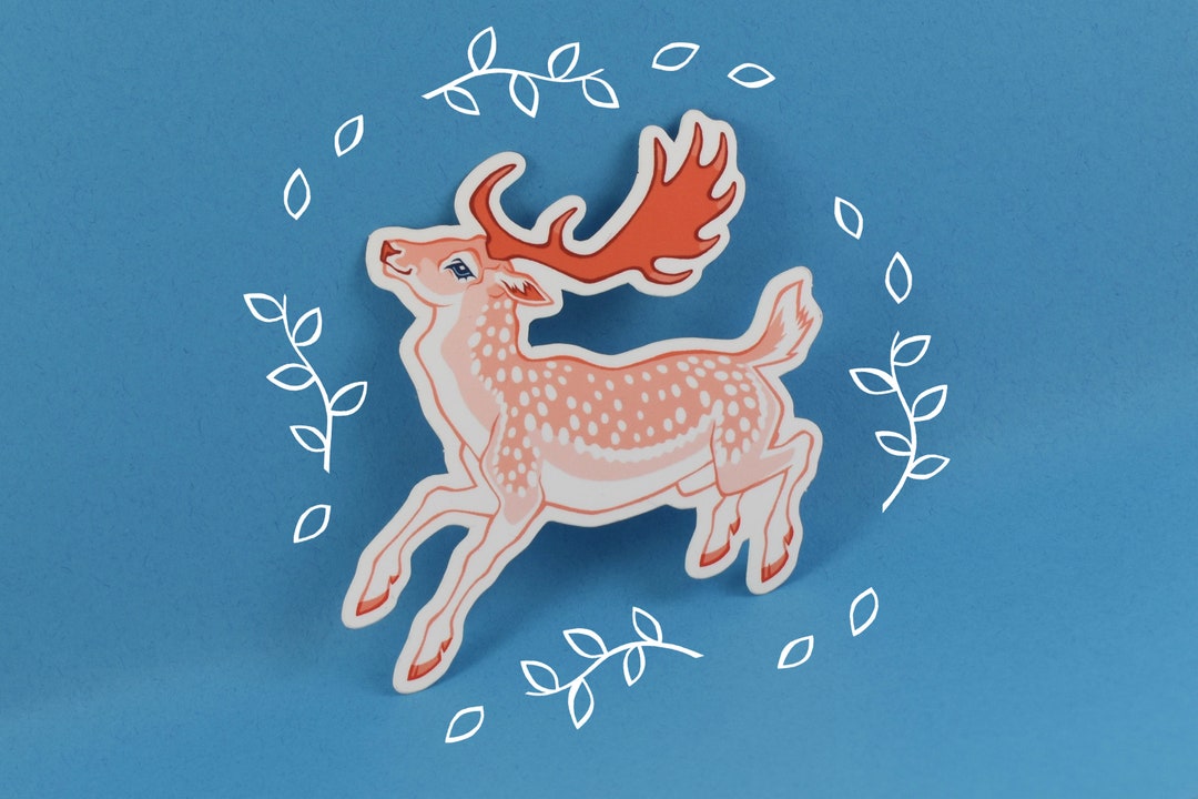 Fallow Deer Sticker - Etsy