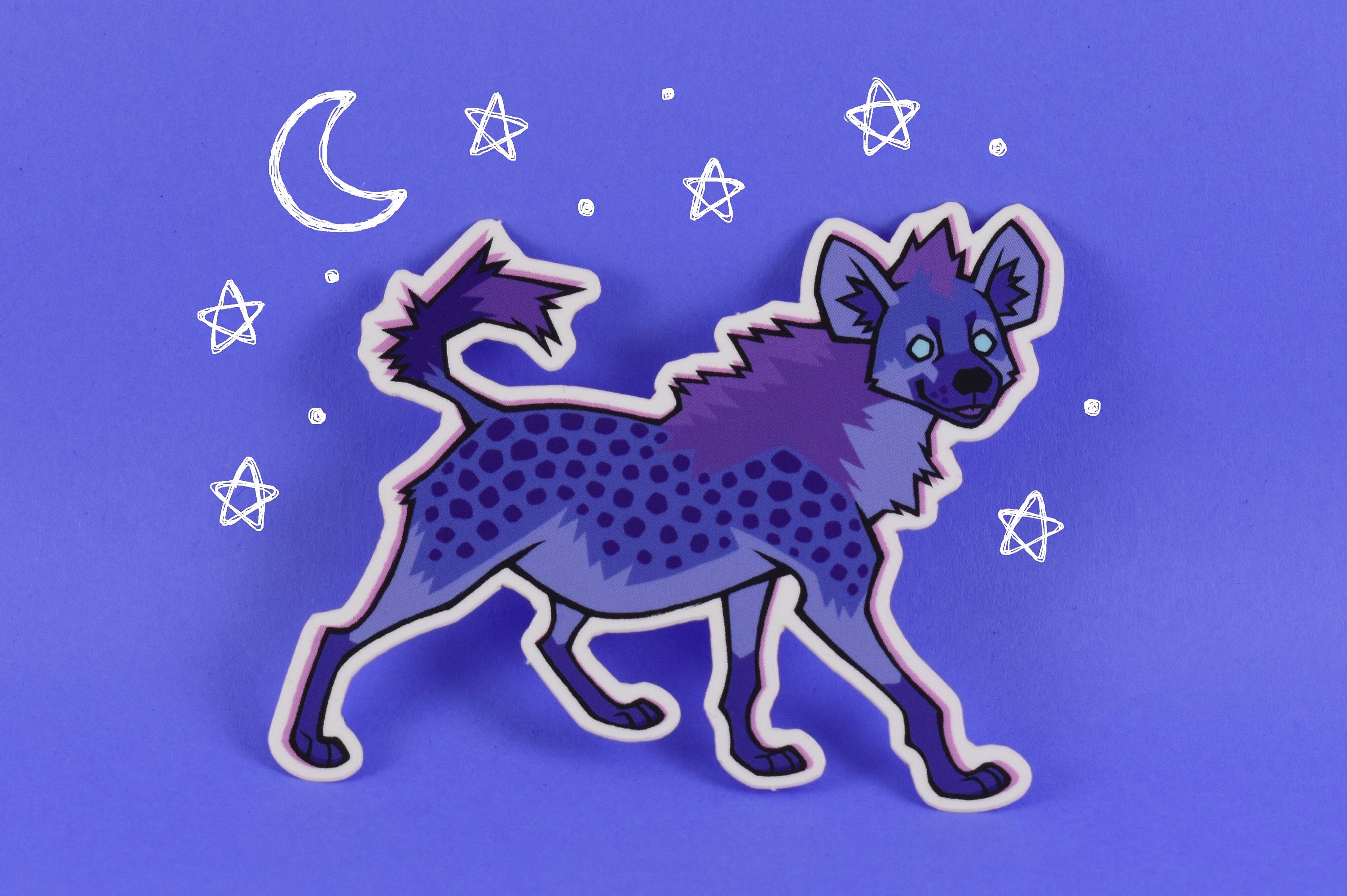 Spotted Hyena Vinyl Sticker - Etsy