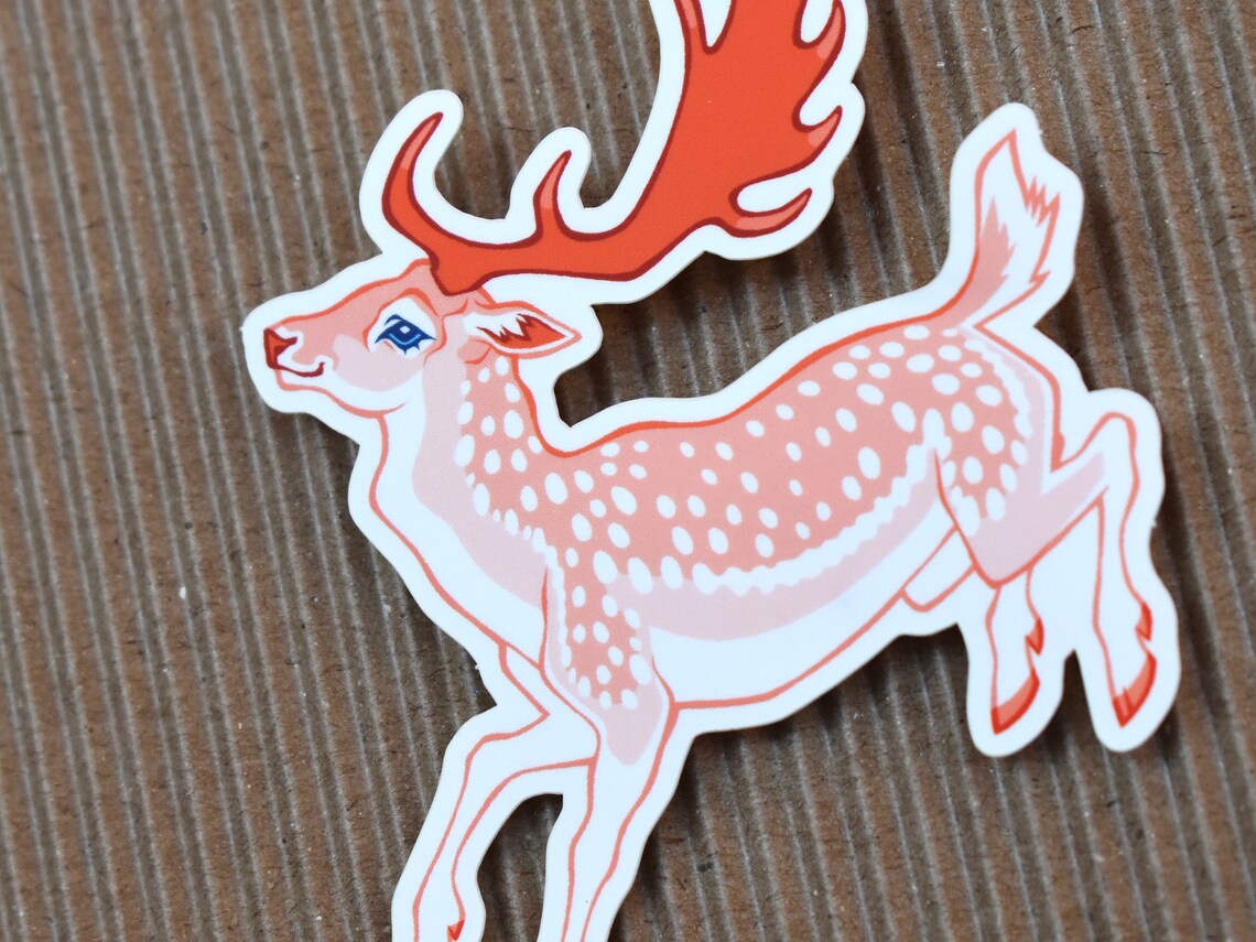 Fallow Deer Sticker - Etsy