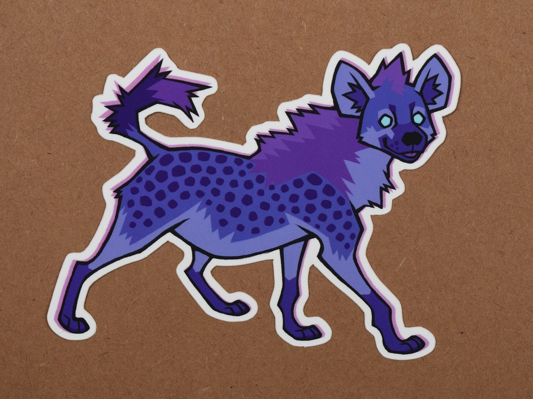 Spotted Hyena Vinyl Sticker - Etsy