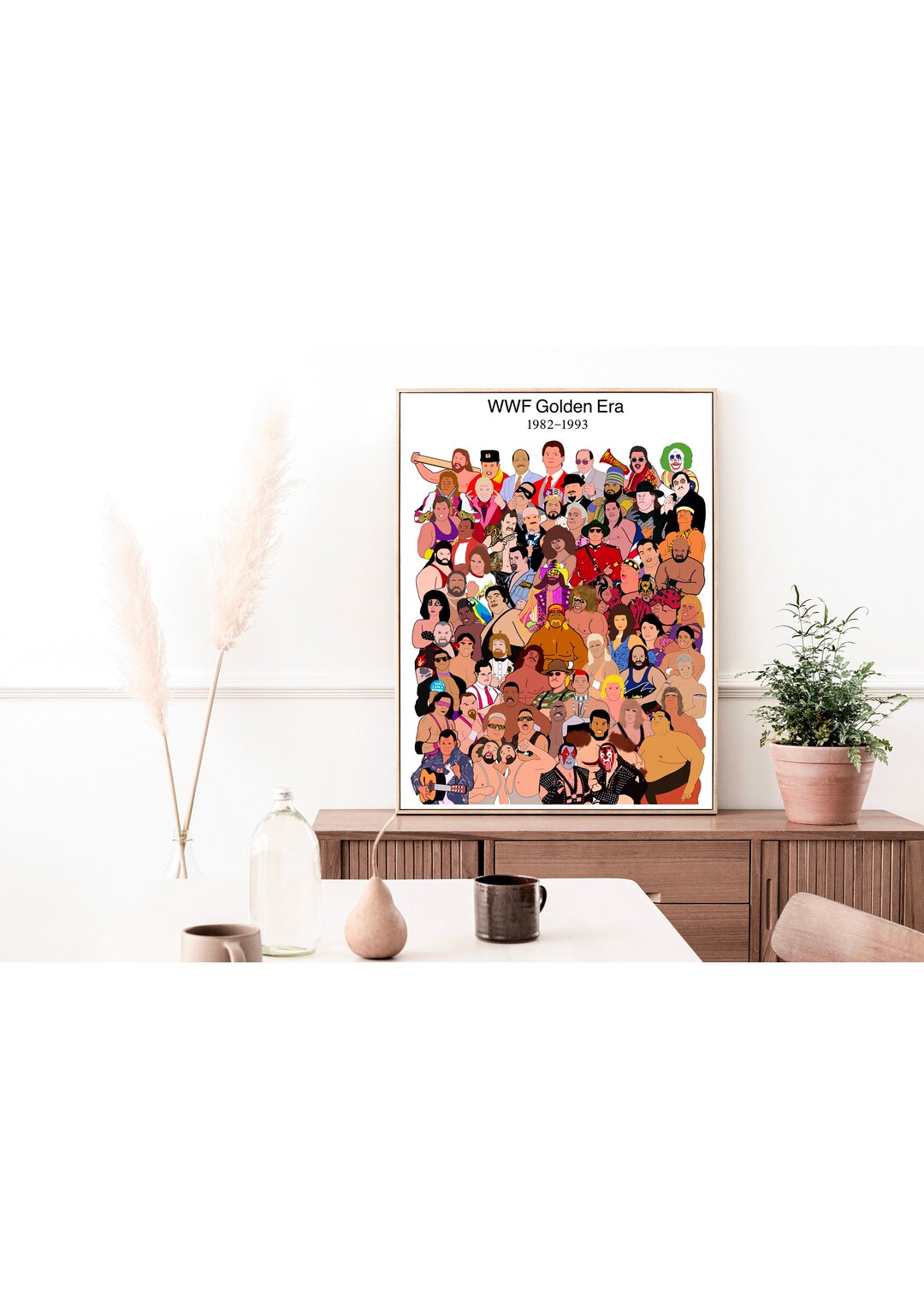 WWF Wrestling Legends Golden Era Art Print - Etsy