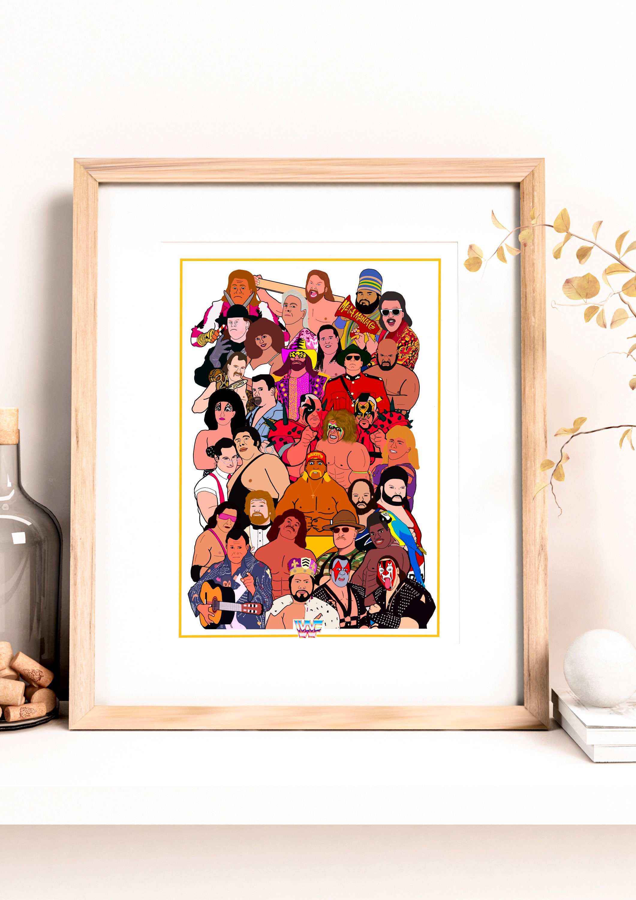 WWF Wrestling Legends Golden Era Art Print - Etsy UK
