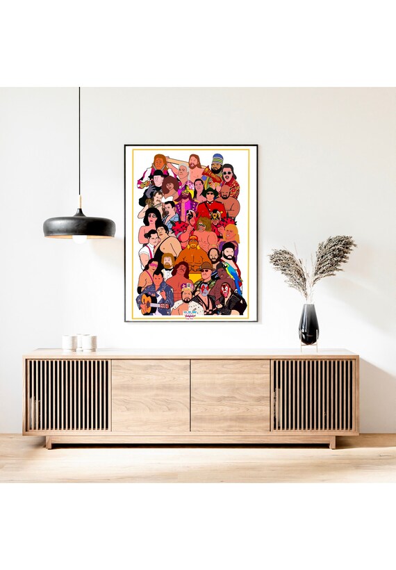 WWF Wrestling Legends Golden Era Art Print | Etsy