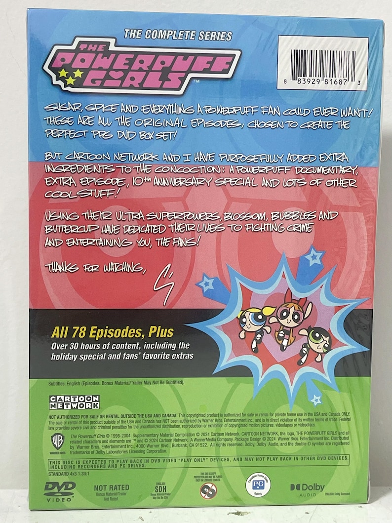Powerpuff Girls: the Complete Series (DVD Box Set 12-disc Deluxe ...