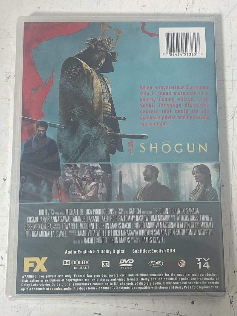 Shōgun (2024 TV Series)(dvd Box Set 3-disc Deluxe Edition) - Etsy