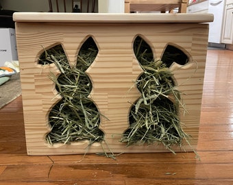 Rabbit Litter Box Hay Feeder - Etsy