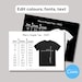As Colour Staple Tee Size Chart 5001 - T-shirt Sizing Chart - Clothing ...