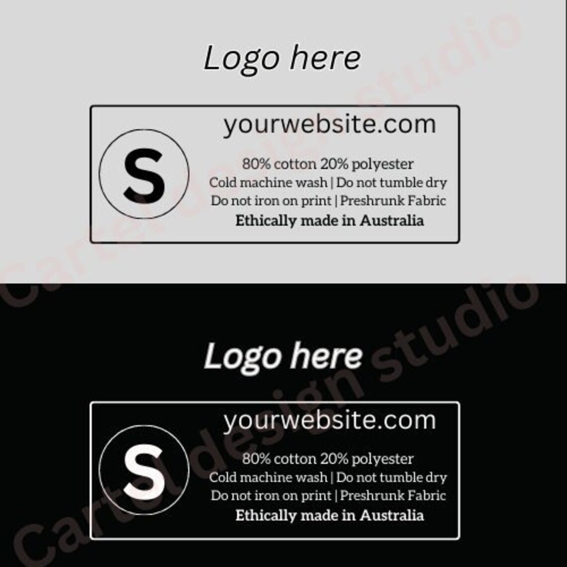 Editable Template for Neck Labels/tagless Labels for Clothing - Etsy