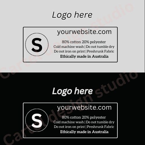 Editable Template for Neck Labels/tagless Labels for Clothing - Etsy