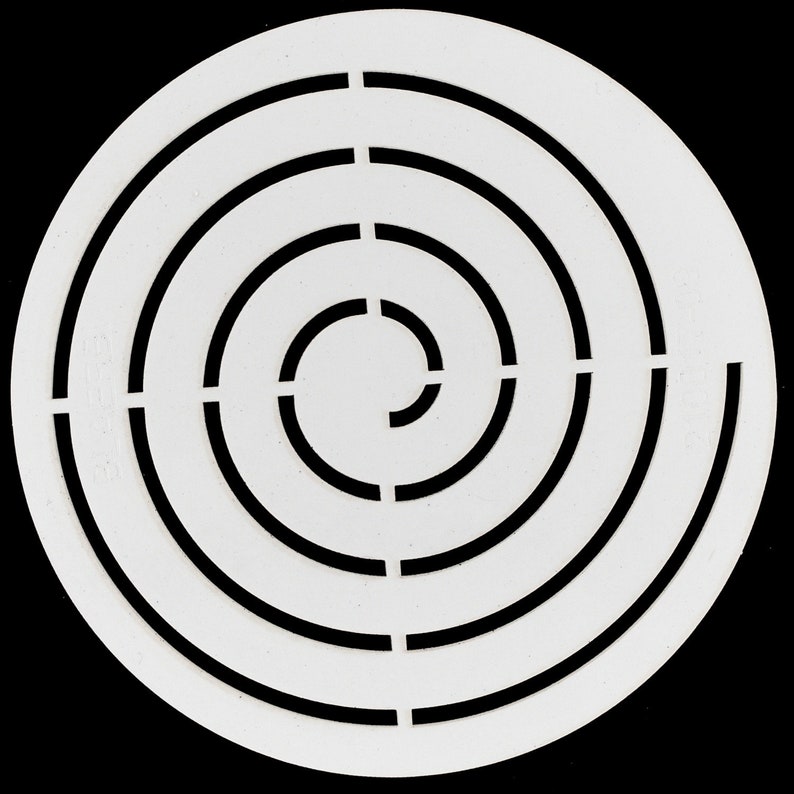 Spiral Stencil Made of Rubber, Similar to Silicone, Washable, Reusable ...