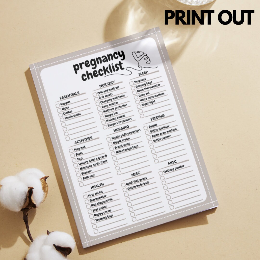 Ultimate New Baby Pregnancy Checklist / PDF Instant Download ...