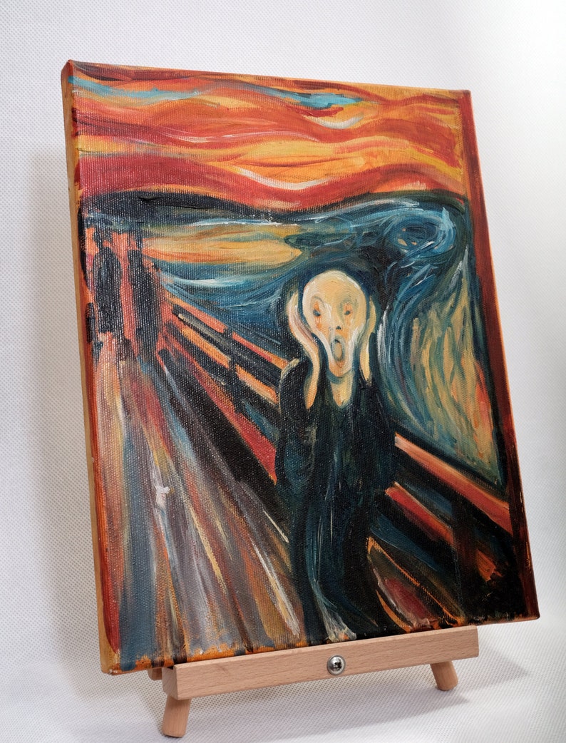 The Scream by Edvard Munch – Hand-painted Oil Painting, Hand Painted ...