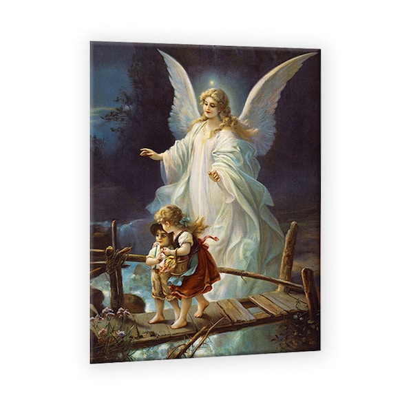 Picture Guardian Angel Children on Bridge - Etsy