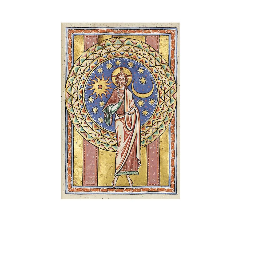 God the Creator of the Universe Poster – Medieval Illumination Art ...