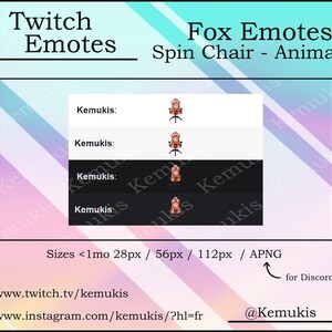 ANIMATED TWITCH EMOTES, Vixen Girl With Brown Hair and Purple Eyes ...