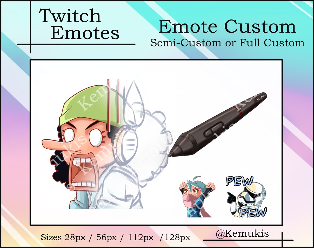 CUSTOM EMOTES | Streaming | Twitch | Discord | Youtube - Etsy