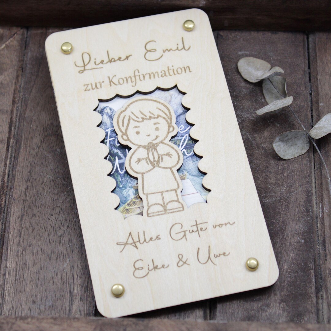 Personalized Money Gift for Confirmation | Confirmation Gift With Name ...