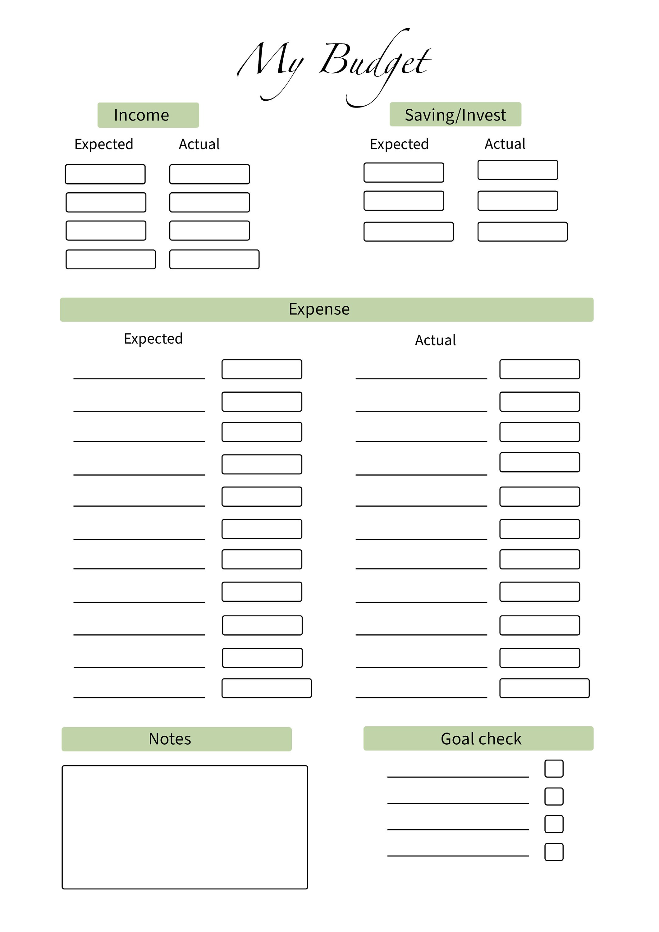 Aesthetic Budget Template Ubicaciondepersonas cdmx gob mx