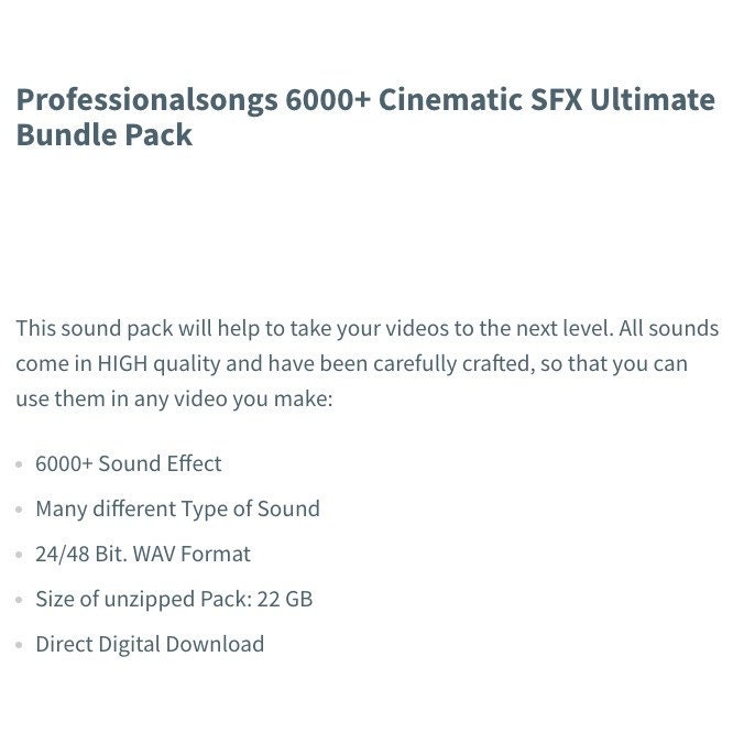 6000+ Cinematic SFX Ultimate Bundle Pack - Royalty Free/commercial Use ...