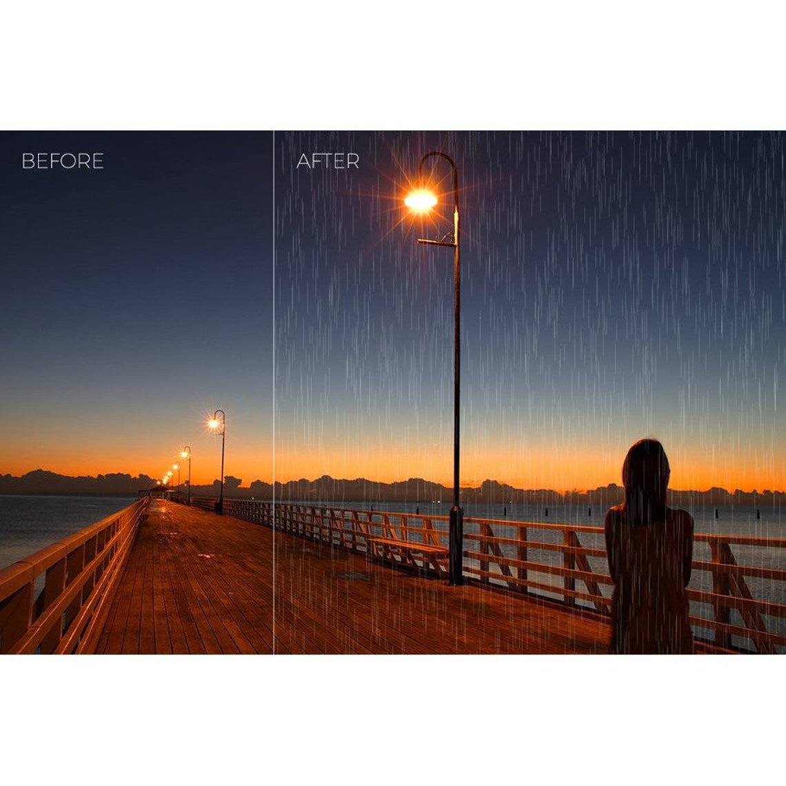 Great Falling Rain Overlays Effect for Art, Photo, Background or Other ...