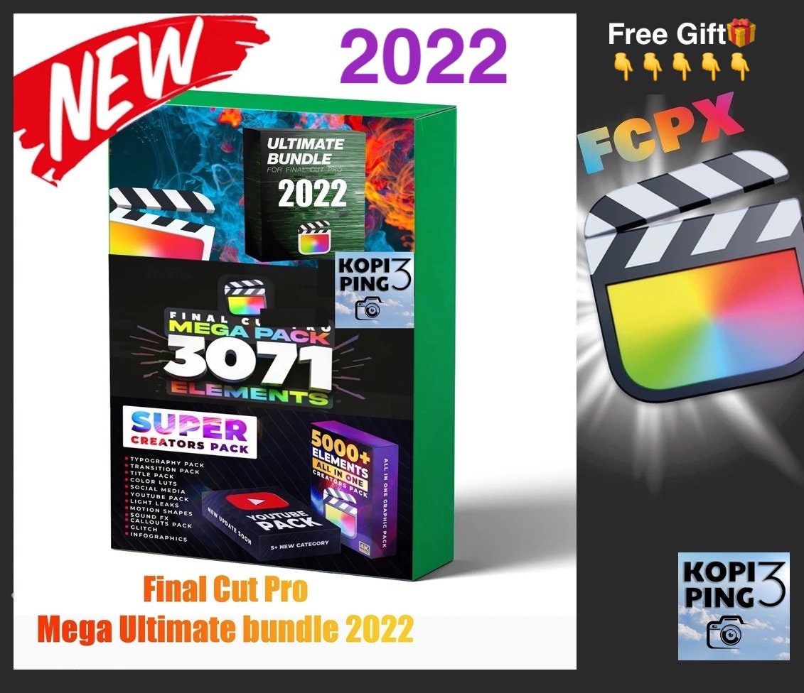 2022 Super Mega Ultimate Pack Collection for Final Cut Pro effects ...