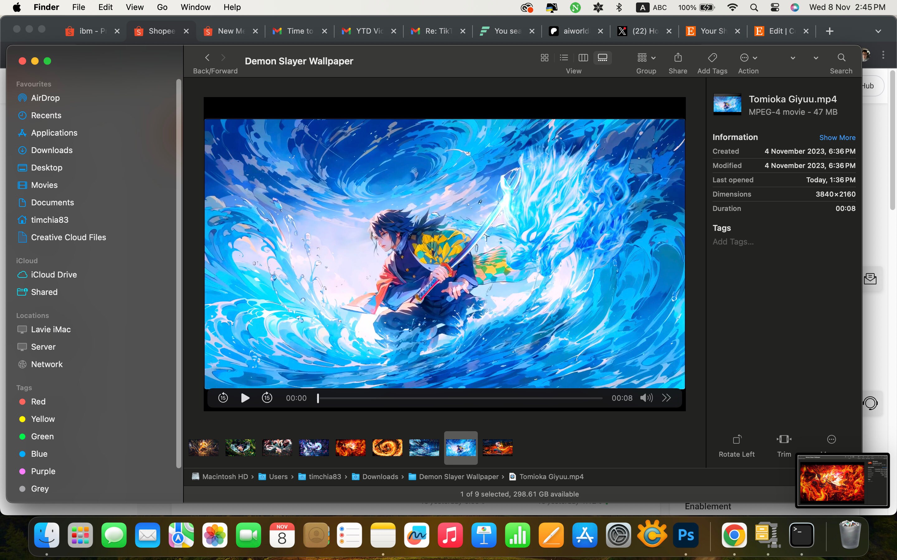 Demon Slayer Full HD Live Wallpapers for PC- AI Generated,9 Live ...