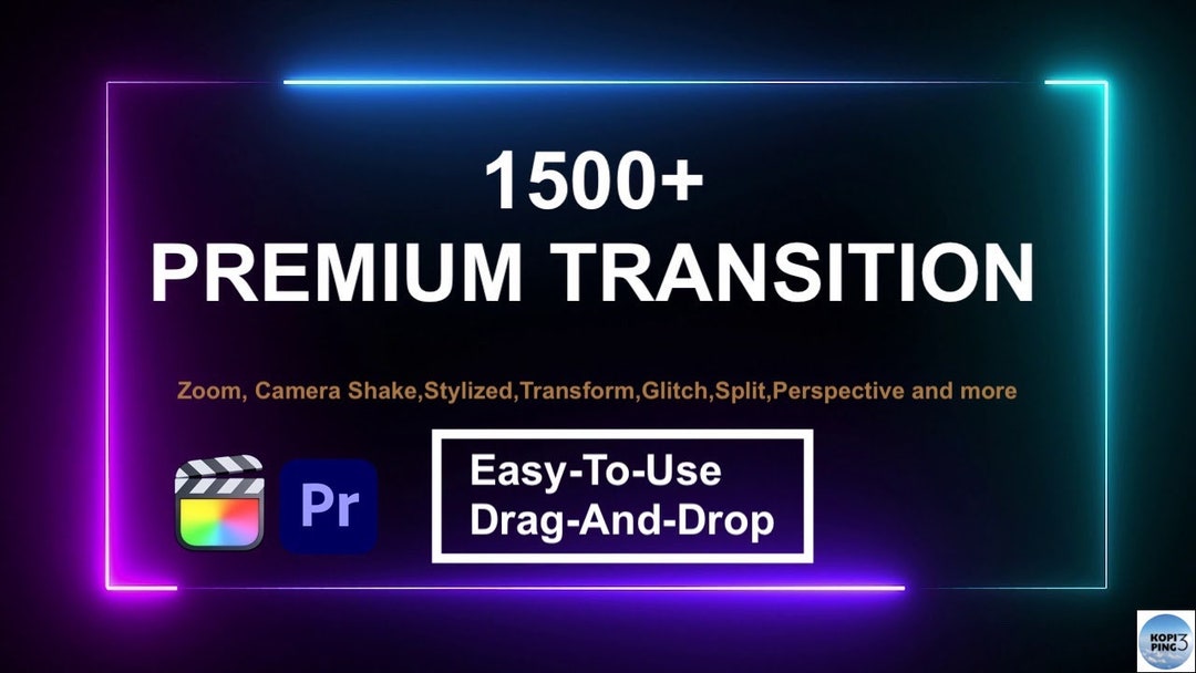 1500+ Premium Transition for Final Cut Pro and Premiere Pro - Etsy