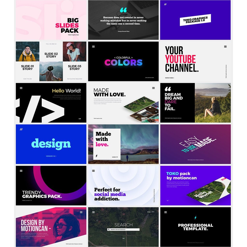 2250 Toko Graphics Pack Elements for After Effects & Premiere Pro - Etsy