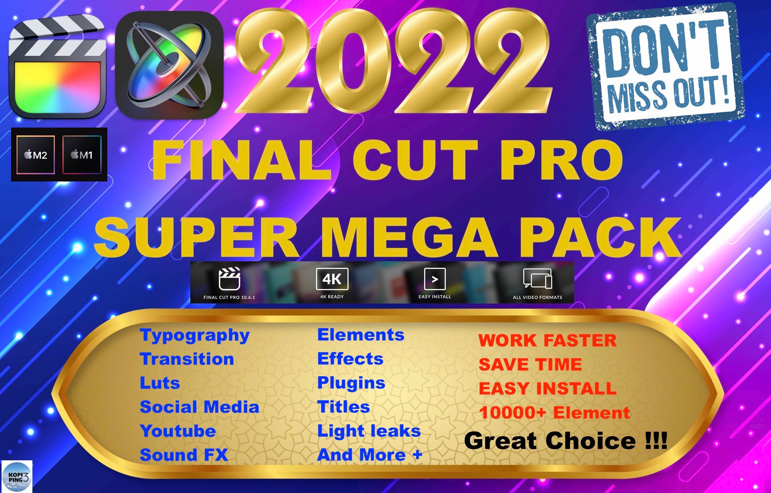 2022 Super Mega Ultimate Pack Collection for Final Cut Pro - Etsy
