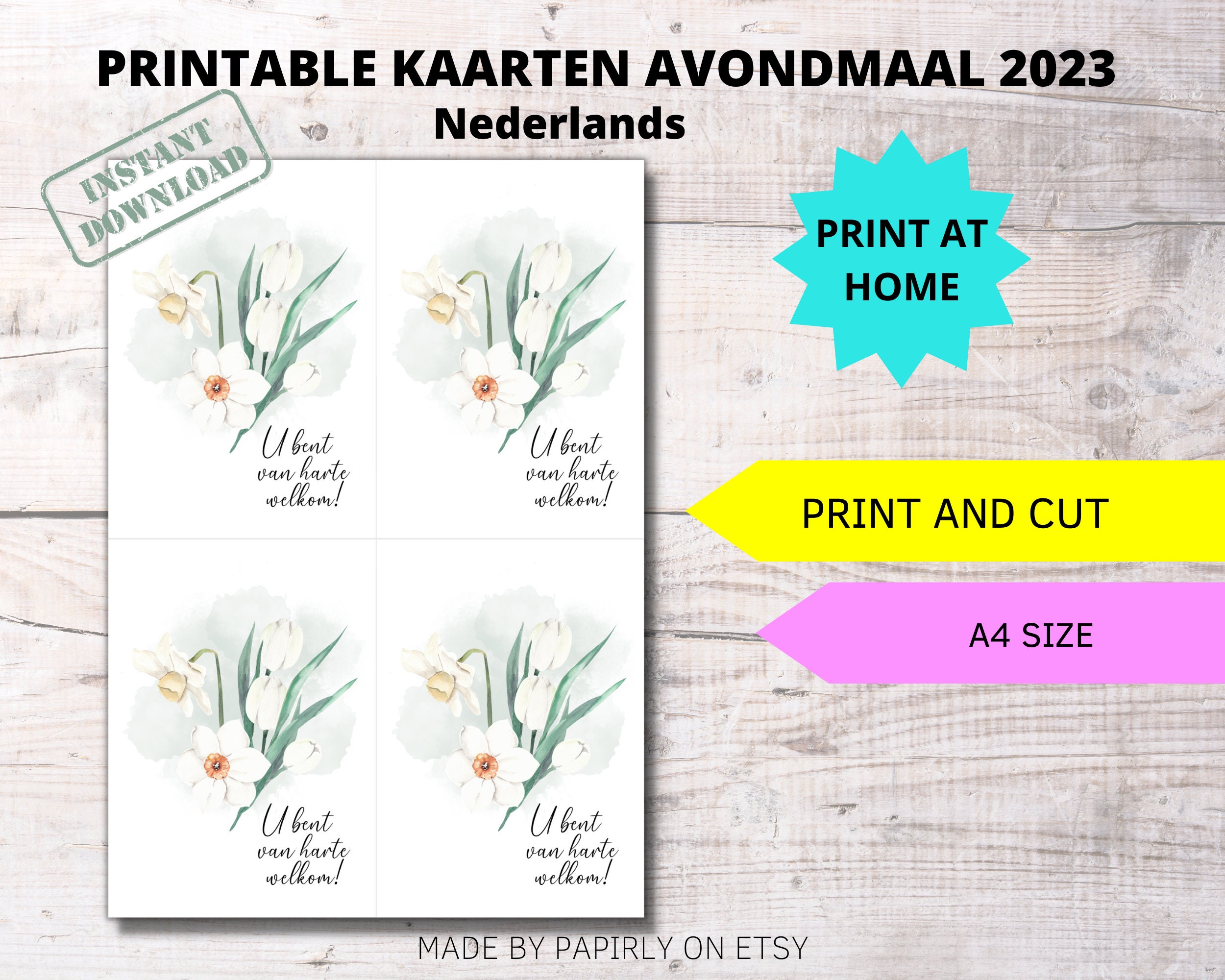 JW Memorial 2023 Printable Cards and Cut Out Label Set DUTCH With Qr ...