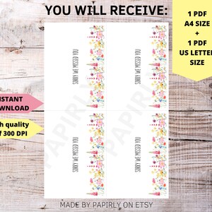 JW Printable Post Cards,letter Writing Digital Download Postcard ...
