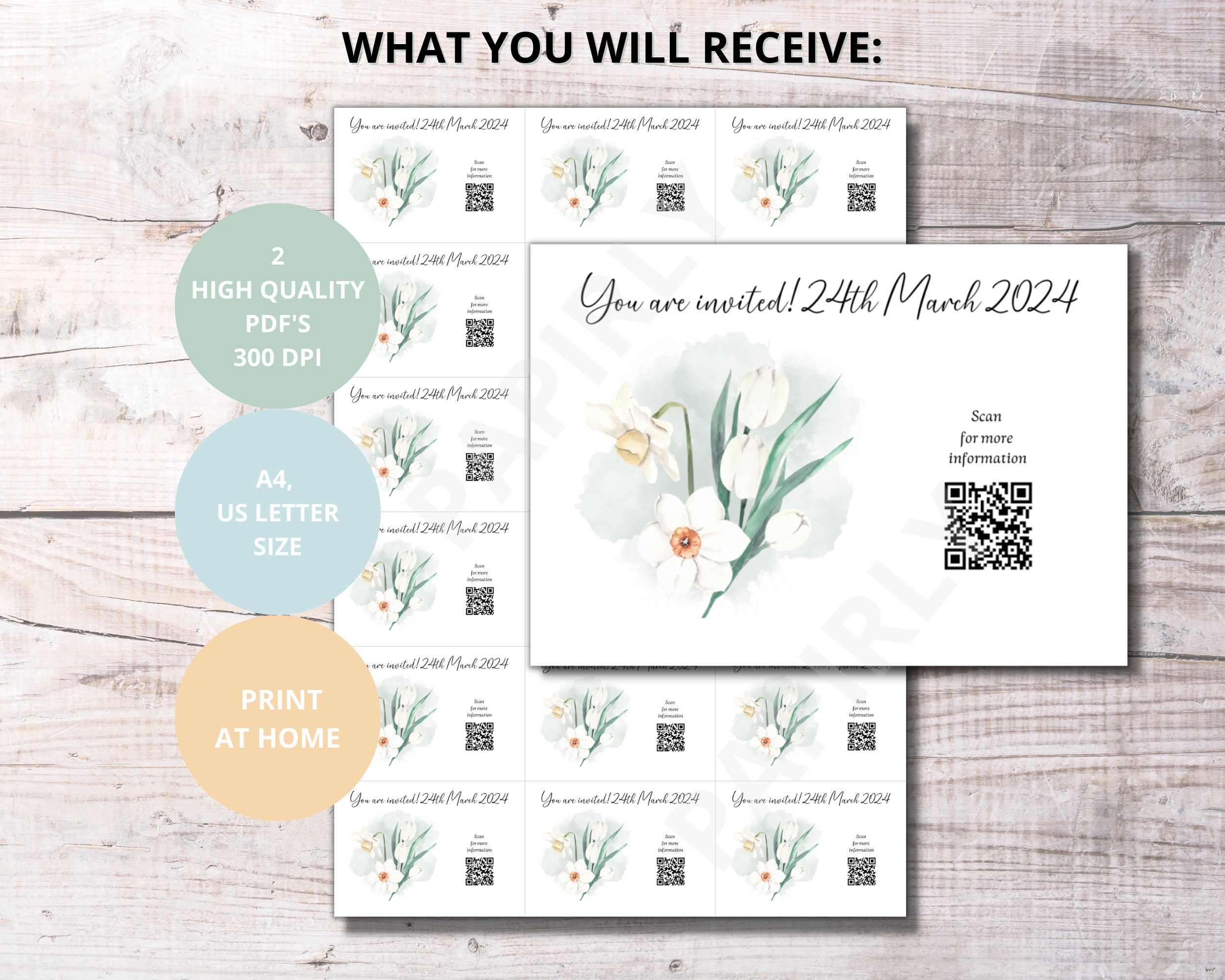 JW Memorial 2024 Printable Cards and Cut Out Sticker Labels Set With Qr ...