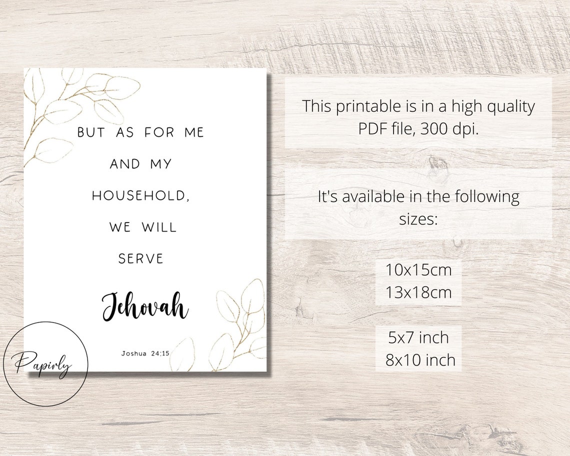 JW Poster, NWT Bibleverse,joshua 24:15, Jw Printable, Jw Designs, Jw ...