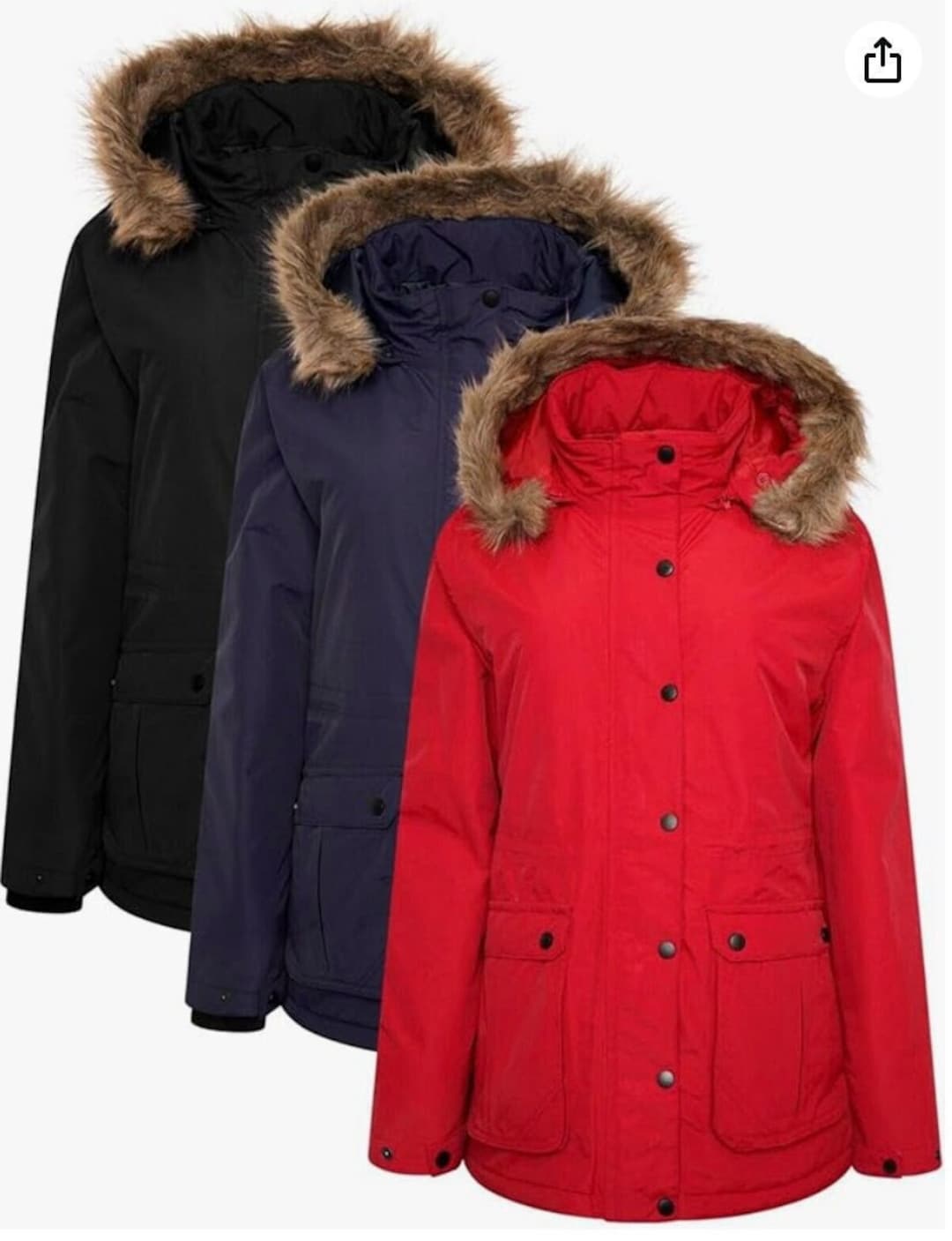 Winter Softshell Coats for Women Mid-length, Water-repellent, Hooded ...