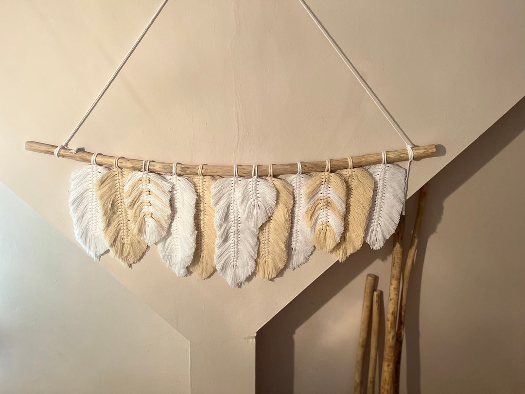 Panel Macrame Feathers - Etsy